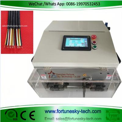China Automatic H05VV-F Multi Conductor Cable Stripping Machine Not Hurt Copper Wire Strip Outer Jacket Core Wires for sale