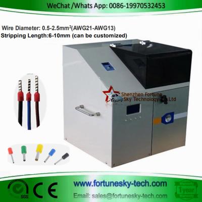China Automatic Wire Stripping Ferrule Crimping Mahcine Wire Stripper Ferrule Crimper Machine Crimping range: 0.5-2.5mm for sale