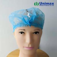 China Pleated Disposable Anti Static Bouffant Cap For Highly Sensitive Electronic Equipment for sale