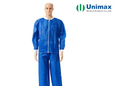 China Capa no tejida del laboratorio del OEM 15gsm con la cremallera en venta
