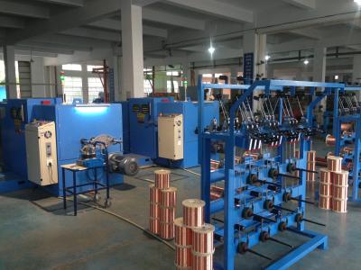 China Blue Normal Wire Twisting Machine Double Twist For Bunched Copper Wire Pay Off for sale