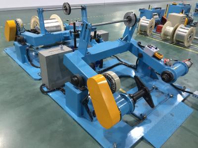 China Fuchuan Sky Blue Electric Wire Extruder Machine for Single Wire Dia 6-25mm for sale