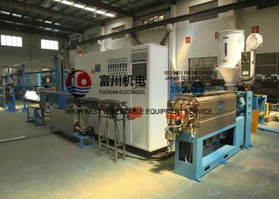 Cina Macchina dell'estrusione di cavo di Fuchuan per il diametro di plastica 0.6-4mm del cavo dell'estrusione del PVC in vendita