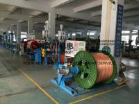 China Fuchuan PU PE PVC Extrusion Machine 50-90mm Screw BV BVR Wire Extruder Line 5-20mm Wire Diameter for sale