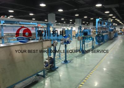 China Plastic Extrusion Line For Building Wire With Drawing Inlet Dia 2.5-3mm Out Dia 0.8-1.7mm for sale