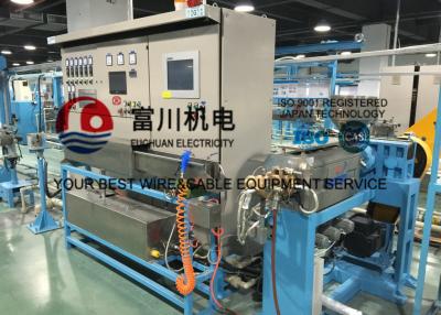 China Plastic Extrusion Line For Building Wire With Drawing Inlet Dia 2.5-3mm Out Dia 0.8-1.7mm for sale