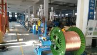 China Fuchuan Sky Blue Power Wire Extruder Machine for Single Wire Dia 6-25mm 90mm Screw for sale
