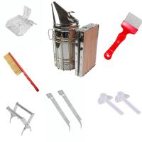 China Basic Bee Smoker And Hive Tool , Bee Starter Kit 9 Piece Set for sale