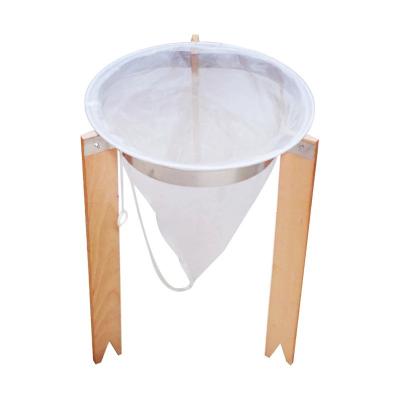 Cina Tesoro Filting Stand Beekeeping Tools di legno Tesoro Filtro Tesoro Filtro conico di nylon bianco in vendita