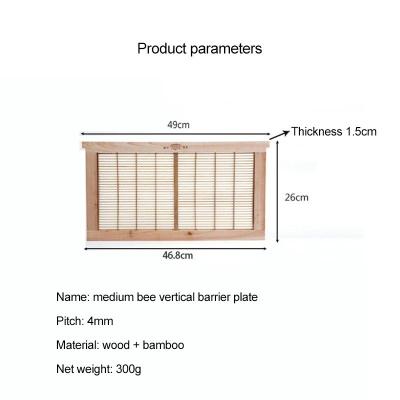 Cina 49 X 26CM Bee Keeping Tools CE Wooden Vertical Beehive Board Partition Grid in vendita