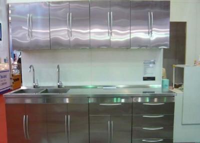 China Granite Countertop Kitchen Stainless Steel Cabinets Classic / Tranditional Design for sale