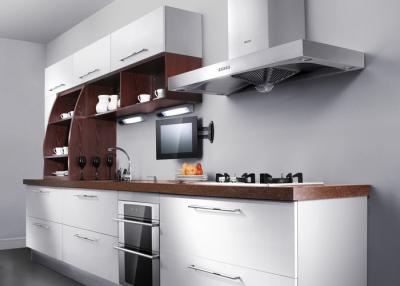 China Stainless Steel Commercial PVC Kitchen Cabinets For Small Kitchens Modern Design for sale