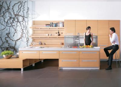 China 304ss Countertops Unassembled Pvc Kitchen Furniture / Cupboards , Integrated Kitchen Cabinets for sale