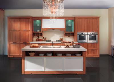 China Traditional / Classic Design PVC Kitchen Cabinets Free Standing European Style for sale