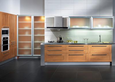 China Custom French Country PVC Kitchen Cabinets With Granite Countertops , Pull Out Kitchen Units for sale