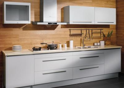 China Classic Design PVC Kitchen Cupboards , Hotel Built In Kitchen Cabinets for sale