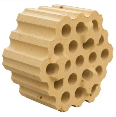 China Sintered high alumina 37 holes checker bricks for steel & iron melting plant for sale