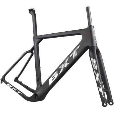 Cina Bicicletta Frameset 700C della strada della fibra del carbonio della struttura della bici della ghiaia della fibra del carbonio T1000 in vendita