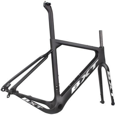 Cina Bicicletta Frameset 700C della strada della fibra del carbonio della struttura della bici della ghiaia della fibra del carbonio T1000 in vendita
