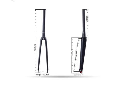 Cina T800 UD 700C che corrono la bici della strada del carbonio si biforcano forcella della sospensione del freno di V in vendita