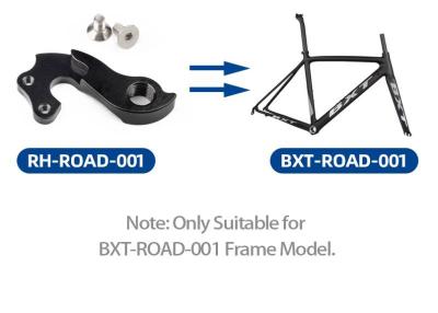 Cina Sostegno posteriore Axle Unit Aluminum Alloy di deragliatore del carbonio della strada della struttura nera della bici in vendita