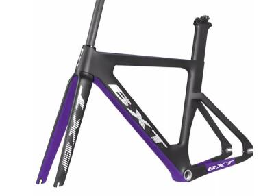 Cina ingranaggio fisso Frameset del carbonio 700C della fibra del carbonio della strada della bici della struttura della corsa della bici piena del TT in vendita