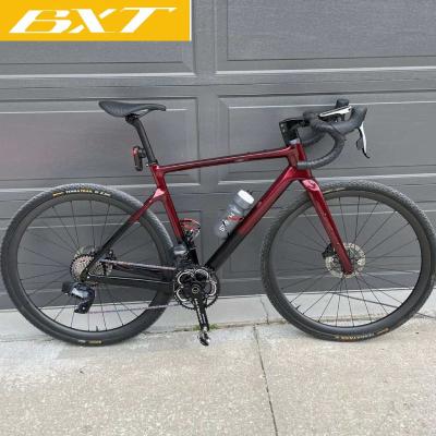 Cina Insieme del gruppo di Shimano della bici della strada nascosto cavo pieno del freno a disco della bici 700C della ghiaia del carbonio in vendita