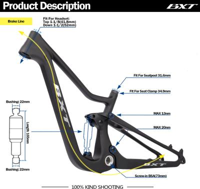 Cina Mountain bike a 24 pollici w/Shimano 10Speed Groupset & sospensione completa del carbonio dell'adolescente in vendita