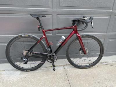 Cina T800 Carbon Gravel Bike Frame Fully Hidden Cable Routing Road Bicycle Frameset 700C in vendita