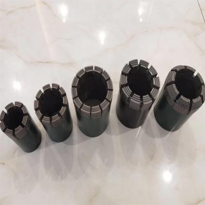 China BQ NQ HQ PQ impregnated diamond core bits for Exploration Drilling Wireline Diamond Drilling Bit for sale