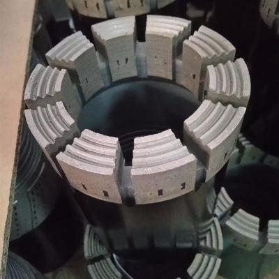 China BQ NQ HQ PQ impregnated diamond core bits for Exploration Drilling Wireline Diamond Drilling Bit for sale