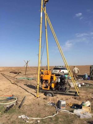 Cina Spt portatile montato su una ruota per l'indagine del suolo per l'esplorazione geotecnica per la perforazione del nucleo in vendita