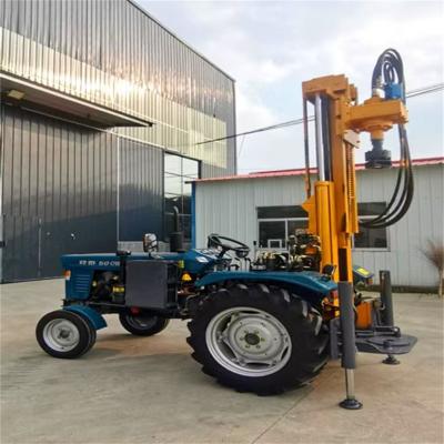 China JZF-200 Pneumatic Water Well Drilling Rig Tractor Mounted with DTH Hammer Rock Borehole for sale
