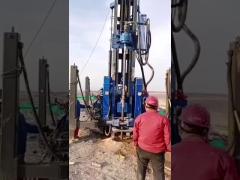 Máquina de perfuração de poços de água profunda de 280 m, tipo de rastreador hidráulico, máquina de perfuração de minas, para venda