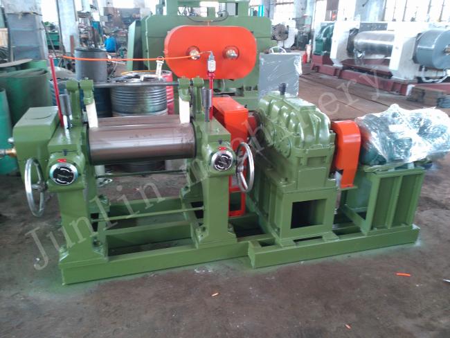 XK-230 Two Roll Open Rubber Mixing Mill front view