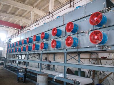 중국 수평 컨베이어 벨트 고무 시트 냉각기 전기 구동 판매용