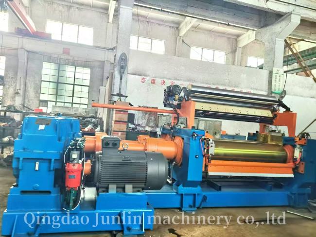 XK-810 Two Roll Rubber Mixing Mill front view