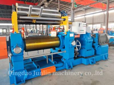 중국 오픈 타입 고무 혼합 밀 기계 투 롤 밀 고무 컴파운딩용 Xk-450 판매용