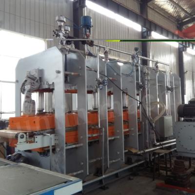 Pressa vulcanizzatrice sottovuoto a telaio 1400×10000mm con piani riscaldati