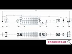 The partial display effect of the conveyor belt production line