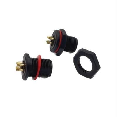 China 6AMP IP67 waterdichte connectoren 4-pins mannelijk vrouwelijk 60V ODM Te koop