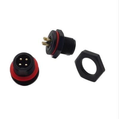 China 6AMP IP67 waterdichte connectoren 4-pins mannelijk vrouwelijk 60V ODM Te koop