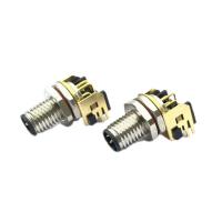 China M2-M8 Sensor Connector Receptacle PCB Socket Right Angle Panel Mount for sale