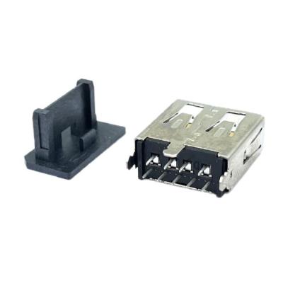 China 100V PA9T Black USB3.0 Usb Type A Female Socket 180 Degrees 9Pin for sale