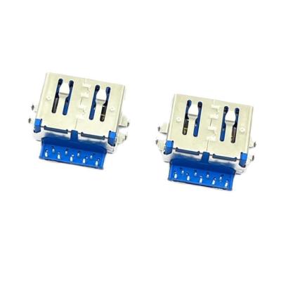 Cina Breve Verson H/F USB3.1 PCB USB A Pin Out DIP Presa Connettore Femmina 90 Gradi 9Pin CH2.76mm in vendita