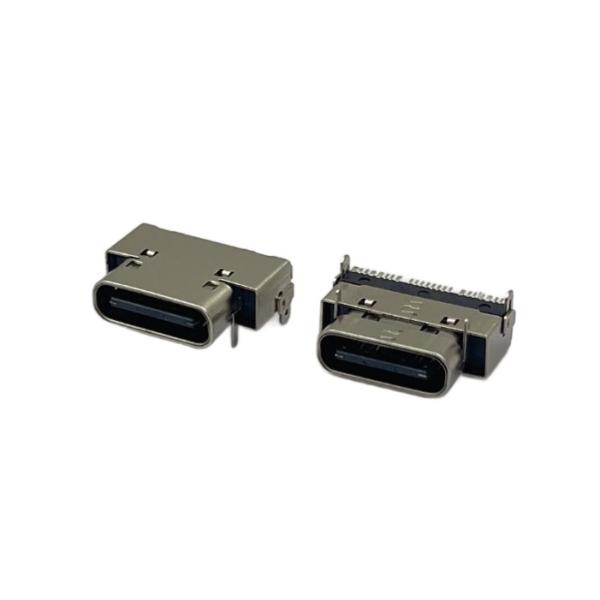 SMT USB3.2 GEN2 Συνδέτες τύπου C Micro USB δέκτης 24Pin CH1.61mm L8.3mm
