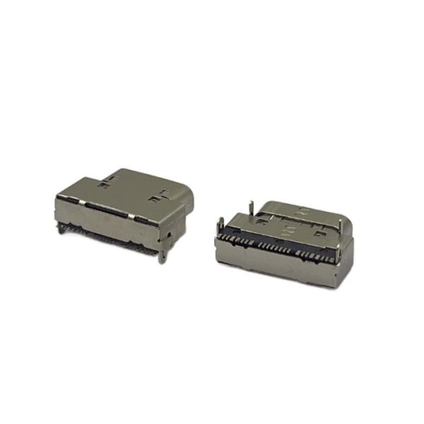 SMT USB3.2 GEN2 Συνδέτες τύπου C Micro USB δέκτης 24Pin CH1.61mm L8.3mm