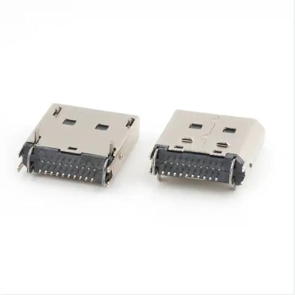 黄金塗装 ディスプレイポート DP 男性コネクタ 1.6MM PCB DP 20Pin 男性コネクタ