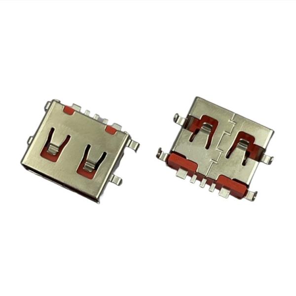 高温 LCP オレンジ ハウジング USB 2.0ソケット 500V AC ストレートに対応