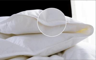 China 75% White Duck Down Duvet with white cotton fabric Double stitched Piping for sale